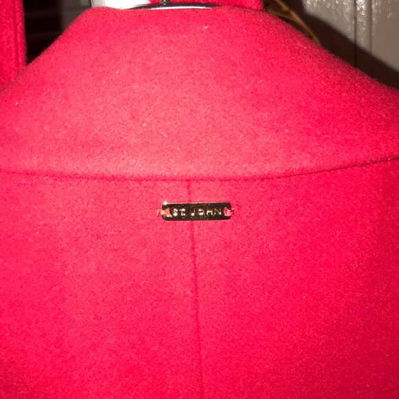 St. John | Jackets & Coats | Red St John Coat | Poshmark